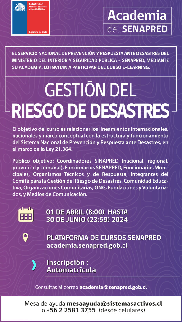 Gestión del Riesgo de Desastres | SENAPRED